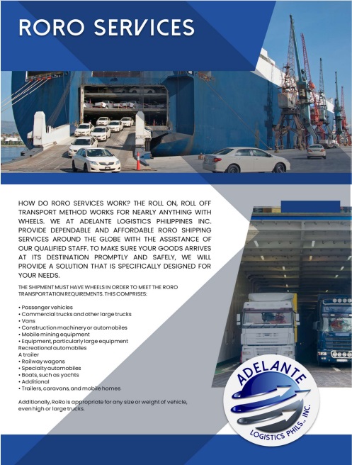RORO – ADELANTE Logistics Phils., Inc.